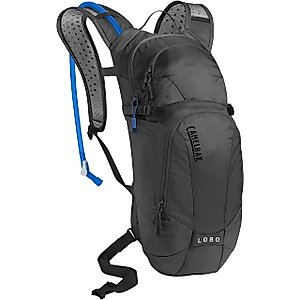 CamelBak Lobo Bike Hydration Backpack - Helmet Carry - Magnetic Tube Trap - 100oz - Black