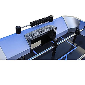 Hathaway Blueridge 48-in Competition Foosball Table, Arcade Table Soccer for Game Rooms, Includes (2) 31-mm Foosballs,Blue/Silver/Black