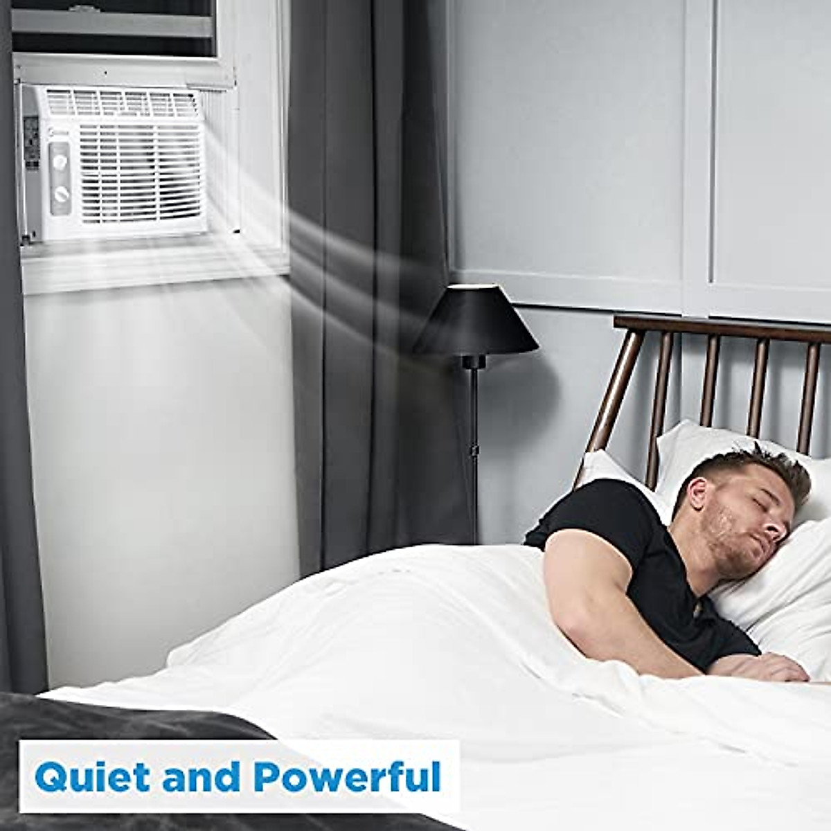 Midea 5,000 BTU EasyCool Window Air Conditioner and Fan - Cool up to 150 Sq. Ft. with Easy to Use Mechanical Control and Reusable Filter