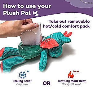 WILD BABY Dragon Weighted Stuffed Animals - Microwavable Animals with Lavender, 10 inch Heatable Plush for Kids - Soft, Cuddly, Warming Stuffed Animal for Baby - Gift Box Ready