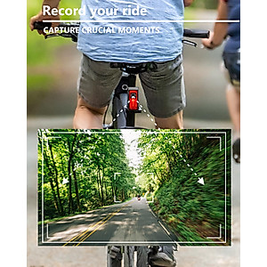 SYNAGY Rear Bike Light Camera Combo, 1080P Full HD, 32GB Memory Card Included, Built-in Rechargeable Battery, Rear Cycling Camera with Tail Light