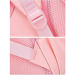 MJUN Kid Girls Backpack Waterproof Cartoon Comic 3D Bookbag Children Student School Backpack (pink)