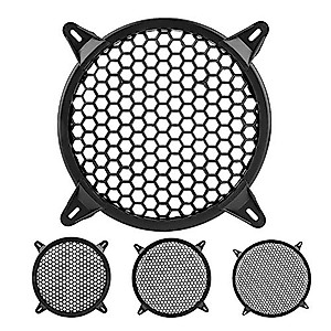Dweekiy Speaker Cover, Car Audio Plastic Mesh Cover Woofer Speaker Modification Protect Guard(6inch)