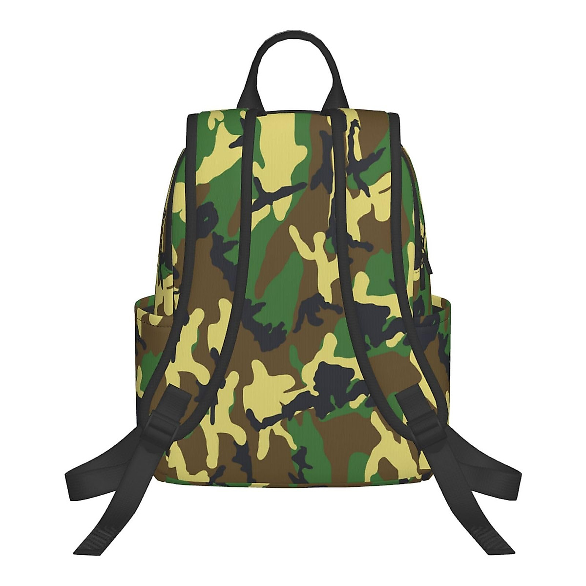 RIMENCH Lightweight Backpack For Basic Casual Daypack For Travel With Bottle Side Pockets (Army Camo Camouflage)
