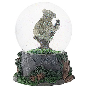 Climbing Koala Family 100MM Musical Water Globe Plays Tune Born Free