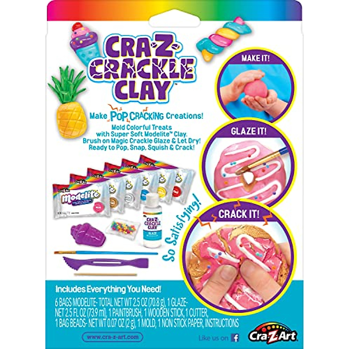 CRA-Z-Crackle Clay Create & Crack Sweet Treats for Ages 6 and Up