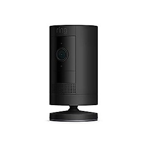 Ring Stick Up Cam Battery | Weather-Resistant Outdoor Camera, Live View, Color Night Vision, Two-way Talk, Motion alerts, Works with Alexa | Black