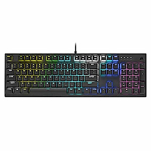 Corsair Wired K60 RGB Pro Mechanical Gaming Keyboard - CHERRY Mechanical Keyswitches - Durable AluminumFrame - Customizable Per-Key RGB Backlighting, Black