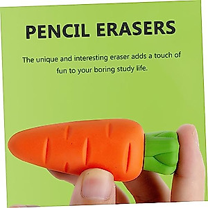 STOBOK 12 Pcs Fruit Eraser for pens + whiteboard Eraser Fake Fruit Miniature exam Eraser Eraser TPE Household erasers Delicate erasers Small Food