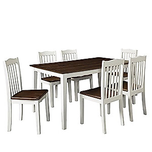 Dorel Living Airlie Solid Wood Bunk Beds Twin Over Full with Ladder and Guard Rail, White