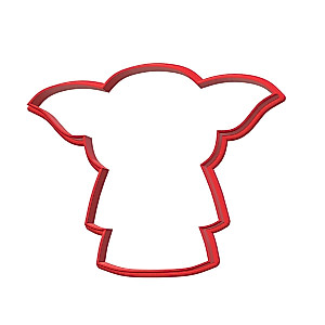 Alien Baby Outline Cookie Cutter Cute Animal Contour Cutter Fondant Dough Clay Mold (3pcs, 3.5")