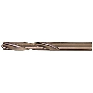 Bassett DR Series Solid Carbide Jobber Length Drill Bit, Uncoated (Bright) Finish, Round Shank, Spiral Flute, 118 Degrees Four-Facet Point, 31 Size (Pack of 1)