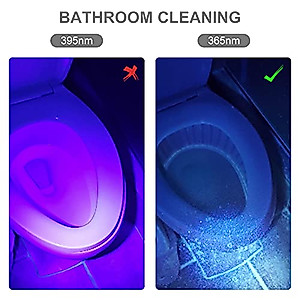 UWAYLITE V2 365nm Black Light UV Flashlight with 3 LED, Rechargeable 2 in 1 LED Tactical Flashlight for pet Urine Detection, Resin Curing, Rockhounding