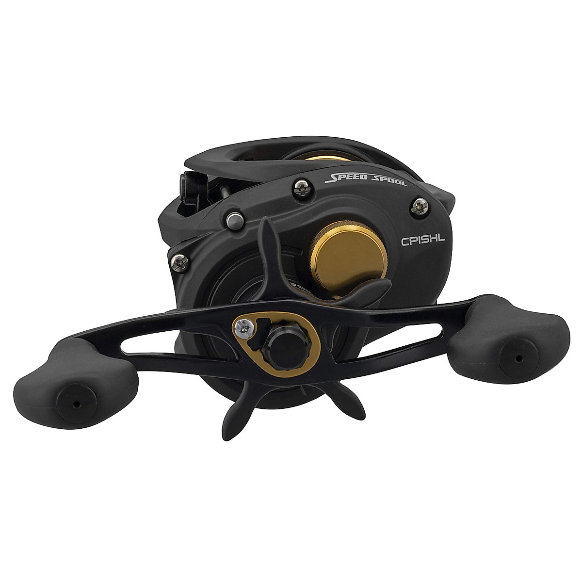 Lew's Classic Pro Speed Spool SLP 7.5:1 Left Hand Baitcast Reel Clam Pack,Black,Gold