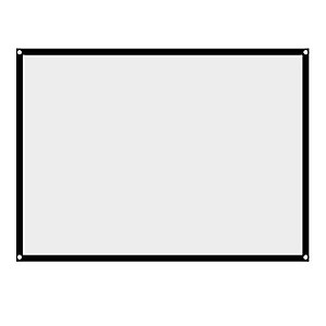 Yosoo Health Gear Portable Projector Screen, Foldable Anti-Crease Projector Movie Screen for Home Outdoor Indoor(100 Inch)