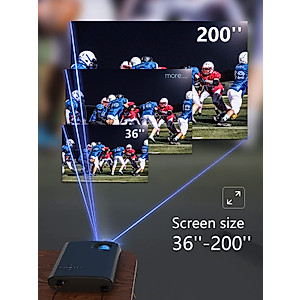 WEWATCH V50 5G WiFi Projector 1080P with Blutooth (Gray), PS101 Adjustable Height Table Projector Tripod Stand