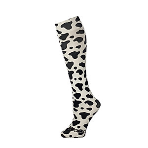 Hocsocx How Now Cow Performance Liner Socks Moisture Wicking Protection for Field Hockey Soccer Ski Horseback Riding | Medium