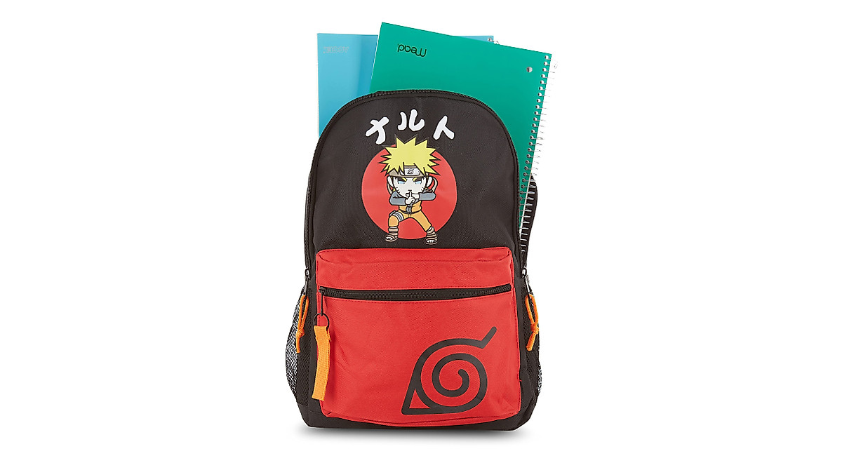 Naruto Tokidoki Shippuden Backpack - Sakura, Kakashi & Sasuke Fan Favorite