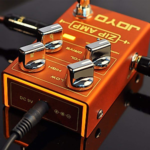 JOYO R-04 ZIP AMP Pedal Effect Strong Compression Overdrive Pedal Simulate Amplifier Effect Pedal for Electric Guitar True Bypass