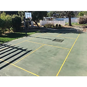 Ronan Sports Pickleball Regulation Cardboard Stencil Kit for Concrete & Asphalt Courts | Made in The USA | Great Gifts for Dads | Summer Time Fun for Families | Black Paint Included