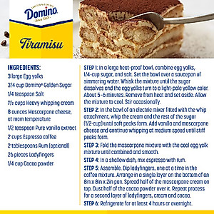 Domino® Golden Sugar, 3.125 lb Granulated Sugar Easy Baking Tub