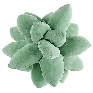 Flower Pillow Succulent Pillow 16" Leaf Pillow | 3D Potted Plant Pillow Plant Plush | Nature Decor Decorative Throw Cactus Pillow | Succulent Gifts Succulent Pillows | Indie Pillow Cute Plant Plushies