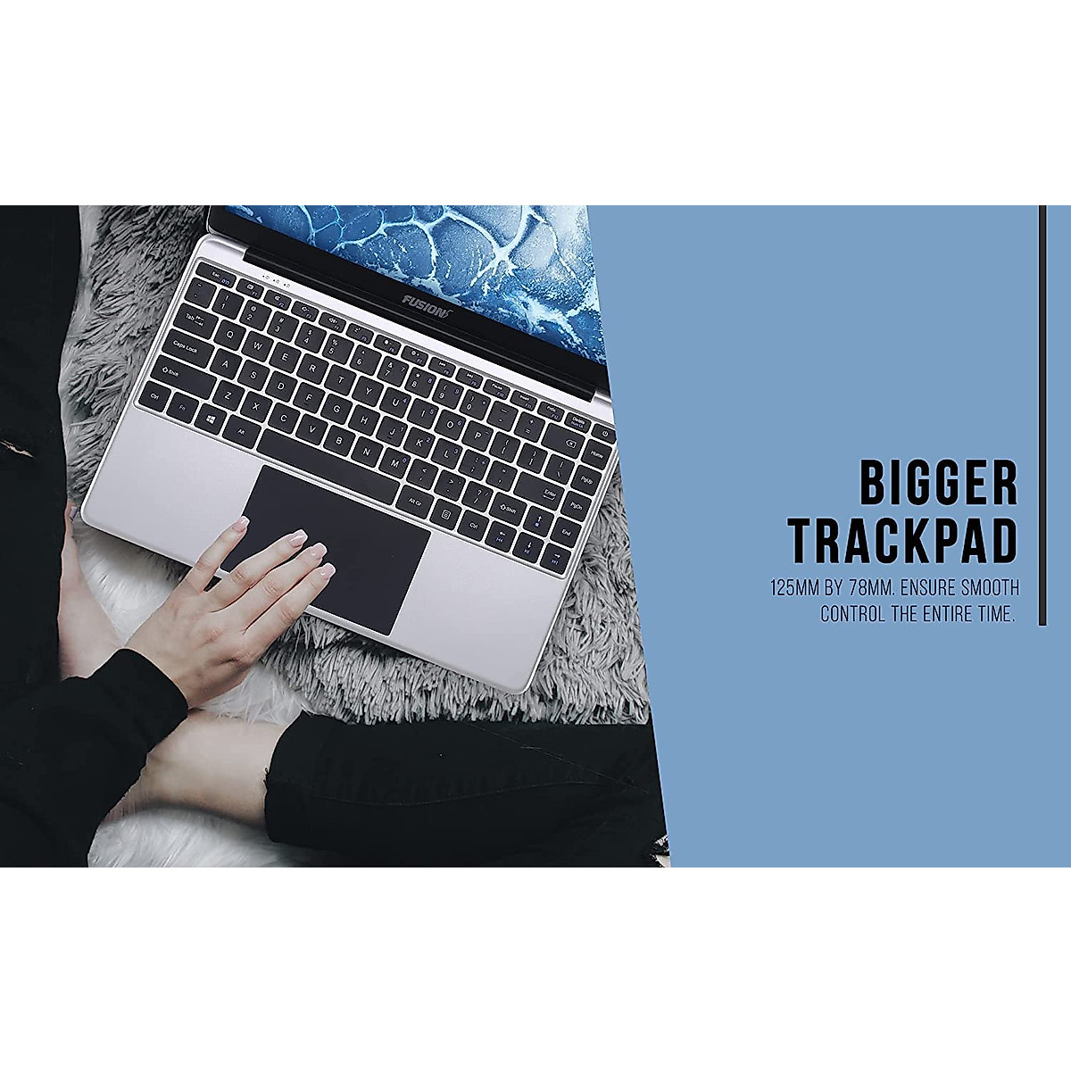 Fusion5 14.1" Full HD Windows 11 Laptop - 128GB Storage, 4GB RAM, T90B+ Pro Model Lapbook, N4120 Intel Quad Core CPU, 5GHz WiFi (Dual-Band WiFi) 2X WiFi speeds, USB 3.0, Supports M.2 SATA SSD (128GB)