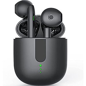 Wireless Earbuds，Bluetooth 5.3 Noise Cancelling Earbuds，Bluetooth Headphones 3D HIFI Stereo Bass， IPX7 Waterproof Sports Touch Control with USB-C Fast Charge Mini Charging Case for Android ios