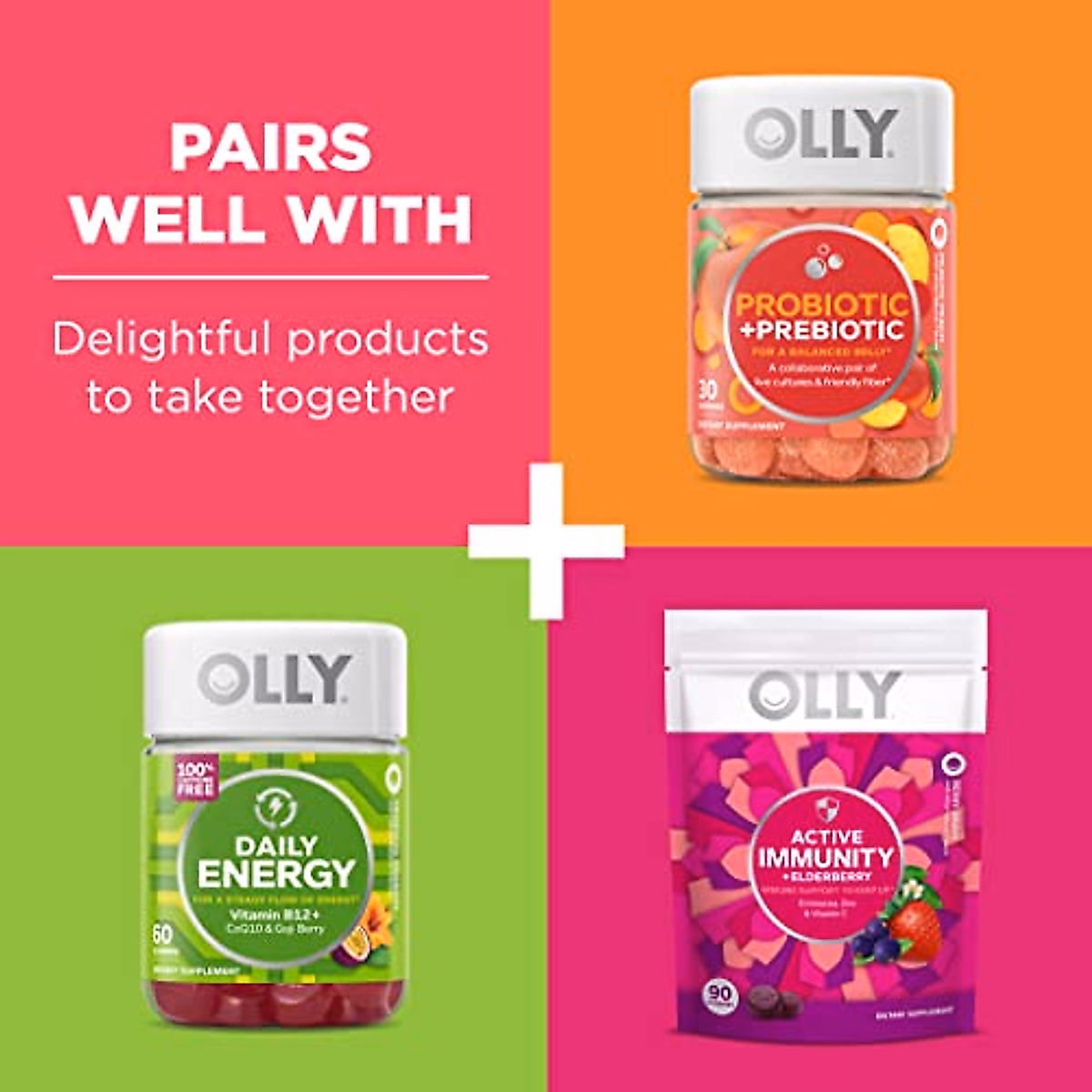 OLLY Ultra Strength Prenatal Multivitamin Softgels, Supports Healthy Growth, Brain Development, Iron, Folic Acid, DHA, Vitamins C, E, 30 Day Supply-60 Count (Packaging May Vary)