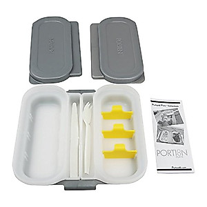 BariWare Portion8 Plate Set Brilliant Blue