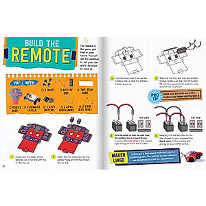 KLUTZ Wired Remote Race Car: Maker Lab STEM Kit, 9.8" x 2.5" x 11.8"