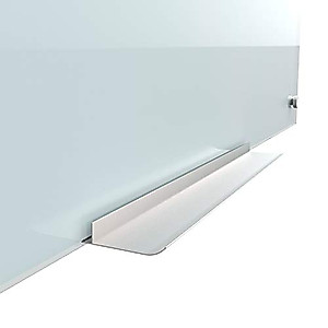 U Brands Glass Dry Erase Board, 96 x 47 Inches, White Frosted Non-Magnetic Surface, Frameless