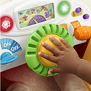 Fisher-Price Laugh & Learn Baby Activity Center Crawl Around Car With Music Lights And Smart Stages For Infants And Toddlers, Red [Amazon Exclusive]