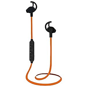 Emerson Wireless In-Ear Bluetooth Sports Earbuds Headphones with Universal Mic and Remote and Tangle free cable ER106001