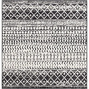 Artistic Weavers Chester Boho Moroccan Area Rug,5' Square,Black