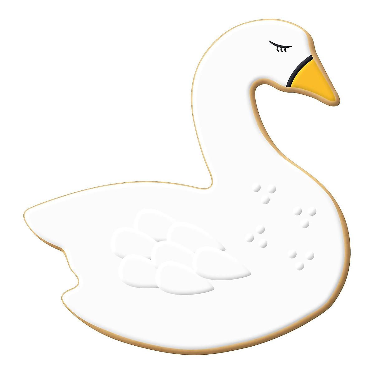 Foose Swan Cookie Cutter 3.5 Inch Animals Handmade in USA Tin Plated Steel