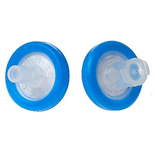 Celltreat 229744 Syringe Filter, PVDF Membrane, Sterile, 0.45µm Port Size, 13mm Diameter, Blue (Case of 75)