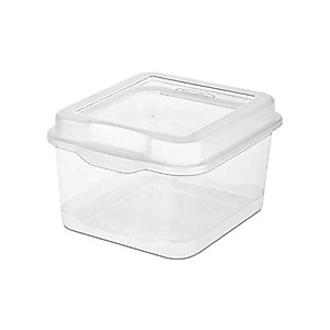 Sterilite Large FlipTop Latching Storage Box, 6 Pack, and Small FlipTop Latching Storage Box, 12 Pack for Office and Household Organization