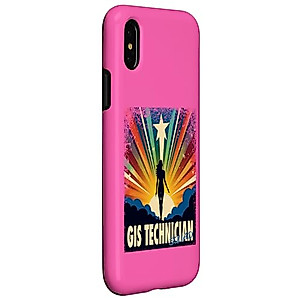 iPhone X/XS GIS Technician Funny Female Hero Job Women Case