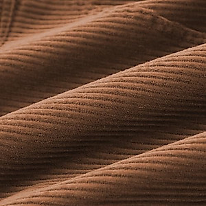 Morubut Toddler Boy Winter Corduroy Jacket Baby Girl Fall Sherpa Lined Outwear Coat (Dark Brown, 18-24 Months)