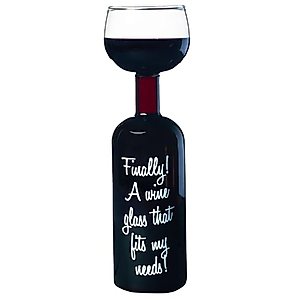 BigMouth Inc Ultimate Wine Bottle Glass, Holds Full Bottle of 750 Milliliters