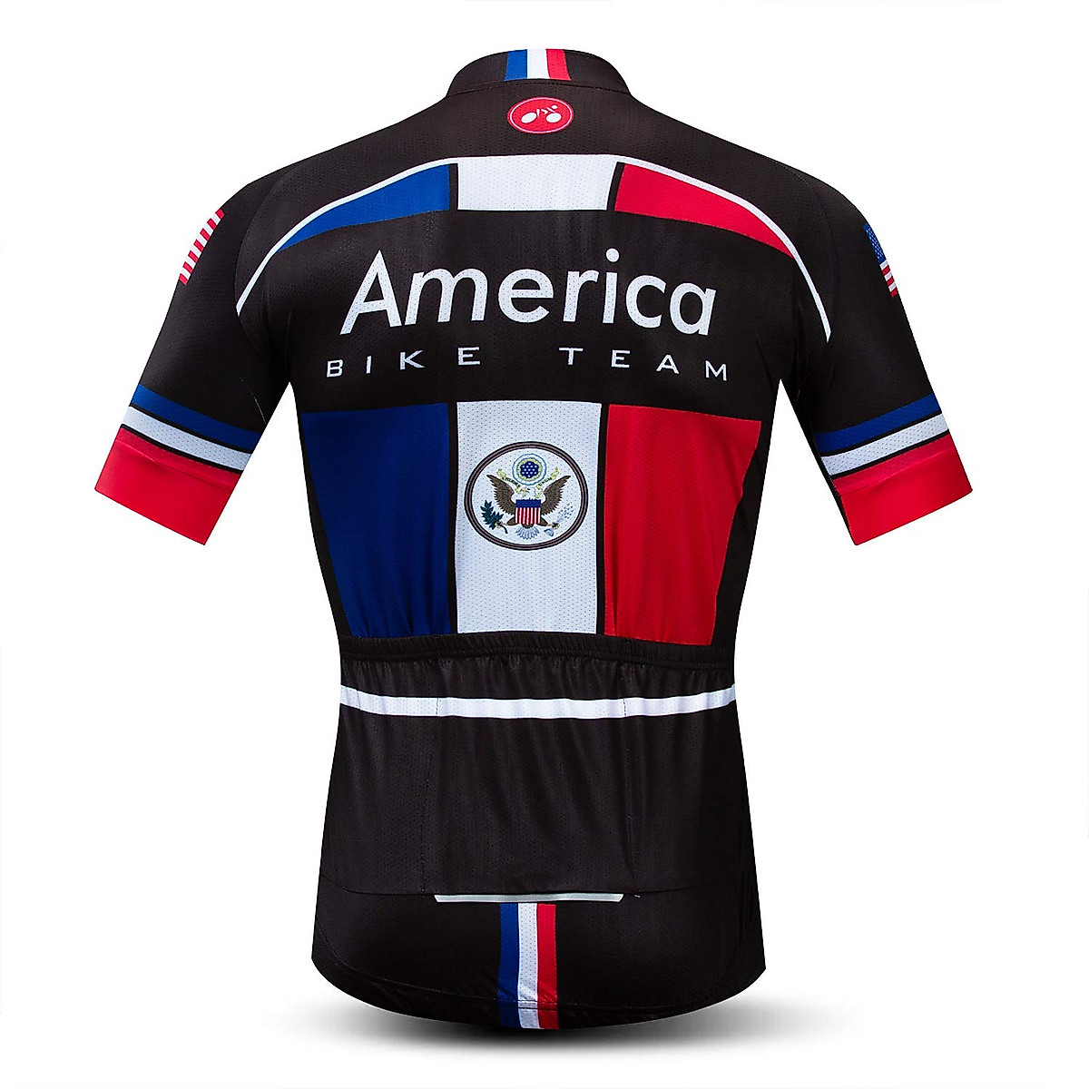 Men's Cycling Jersey Short Sleeve MTB Bicycle Clothing Biking Top Bike Shirt USA America Team Size L