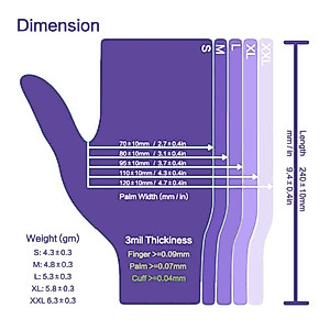 Dr.GreenPanda Large 1000pcs Great Value Blue Nitrile Medical Exam Gloves Food Safe for Healthcare Food Prep Food Handling Cooking Cleaning Multipurpose Light Work Latex Free Powder Free Non-Sterile