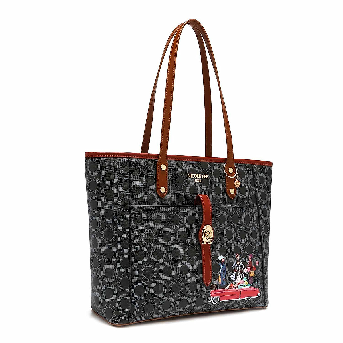 Nicole Lee Small World Shopper (SMALL WORLD (BLACK))