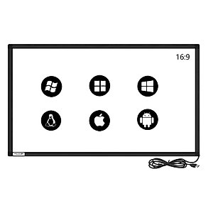 GreenTouch 55 inch 10 Points IR Touch Frame Infrared Touch Screen Without Glass USB Interface Free-Drive for Touch Monitor, Interactive White Board, Digital Kiosks and Interactive Displays