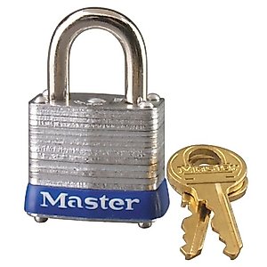 Master Lock, 1-1/8" 7KA P467#7 Laminated Padlock, Color