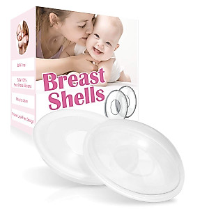YIYEE Breast Shells Milk Saver for Breastfeeding, 2 Pack BPA Free Breast Shield Nursing Cups Protect Sore Nipples Breast Milk Collection Shells