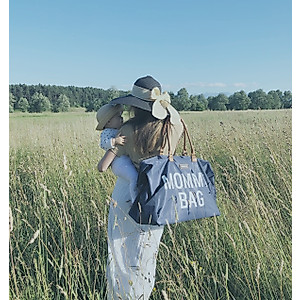 Childhome Navy Large Diaper Bag, Mommy Hospital Bag, Tote for Women, Travel Bag, Baby Bag, Pregnancy Must Haves