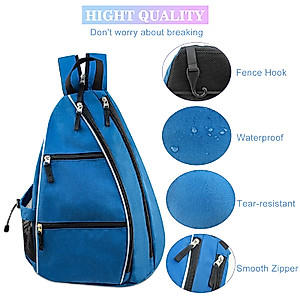 shoowyees Pickleball Tennis Bag Backpack for Men Women - Sports Crossbody Franklin Pickle Ball Tennis Travel Sling Bag