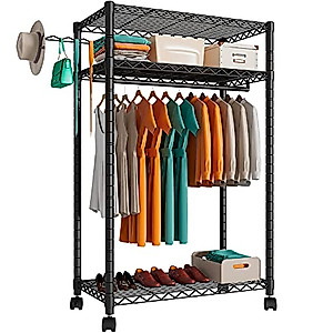 PUNION Rolling Garment Rack & Garment Rack Cover